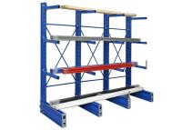 China Tube Cantilever Storage Rack System , Rolling Cantilever Rack Structural for sale