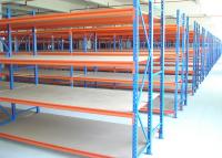 China Cold Rolled Steel Long Span Racking System Garage Storage Shelving RAL System Color for sale