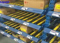 China 500-800kgs Carton Flow Rack Plastic Roller Sliding Shelves System Customized Dimension for sale
