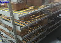 China Industrial Carton Flow Rack Rolling Stainless Steel Case Fifo Storage System for sale