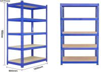 China Capacity 50-100 Kgs Warehouse Storage Racking Metal Shelving Optional Color for sale