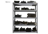 China Galvanized Light Duty Racking Storehouse Storage Corrosion Resistance 50-100 Kgs for sale