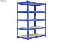 China Black Grey Light Duty Warehouse Shelving , Industrial Warehouse Shelving for sale