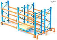 China Optional Color Industrial Warehouse Shelving , Commercial Warehouse Shelving for sale