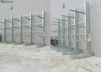 China Workshop Cantilever Warehouse Racks , Cantilever Lumber Storage Racks Galvanized for sale