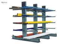 China Workshop Cantilever Warehouse Racks , Cantilever Lumber Storage Racks Galvanized for sale