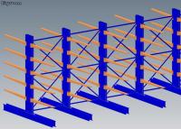 China Large Capacity Cantilever Lumber Rack , Industrial Cantilever Racks Stable for sale