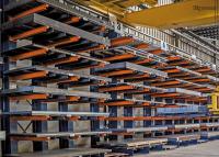 China Double Side Steel Structural Cantilever Racks For Pipes Lumber Sheet Shelves for sale