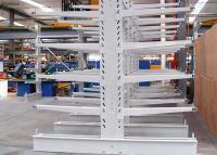 China Double Side Steel Structural Cantilever Racks For Pipes Lumber Sheet Shelves for sale
