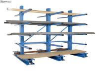 China Supermarket Cantilever Pallet Rack Shelving Powder Coated Surface Easy Installation for sale