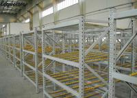 China Storage 500-800kg Carton Flow Rack Plastic Roller Sliding Shelves System shelves for sale