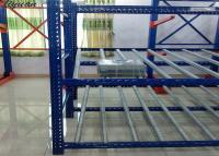 China Stainless Steel Q235B Carton Flow Rack Roller Sliding Shelves Powder Coated Surface for sale