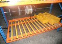 China Custom Industrial Rolling Shelves , Garage Storage Carton Flow Rack Systems Plastic for sale