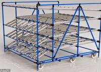 China Plastic Roller Carton Flow Rack Roller Sliding Shelves For Warehouse Storage for sale