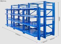 China Die Steel Roll Out Injection Mold Racks Powder Coated / Galvanized Finish Surface for sale
