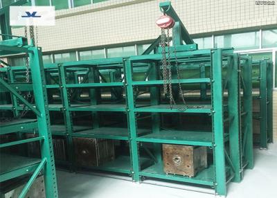 China Drawer Die Mold Storage Rack Rack Roll Out Drawer Type SS With Hoist Crane for sale