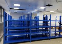 China Powder Coated Long Span Racking System Garage Storage Shelving RAL System Color for sale