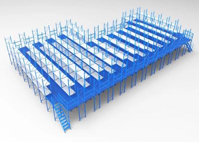China Steel Platform Mezzanine Racking System Powder Coated / Galvanized Finish 3D design for sale