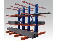 China Single Side Long Span Shelving Steel Cantilever Rack Max Load 1500kgs Per Arm for sale
