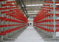 China Single Side Long Span Shelving Steel Cantilever Rack Max Load 1500kgs Per Arm for sale