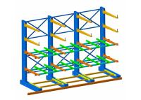 China Heavy Duty Metal Structural Cantilever Rack Lumber Storage Double Face Custom for sale