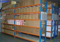 China Multi - Tiers Long Span Racking System Steel Shelving Robot Welding 200kgs Per Shelf for sale