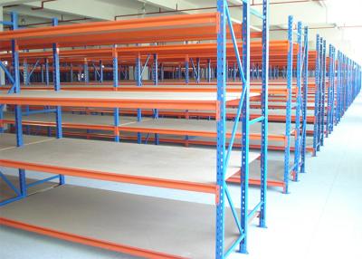 China 4 Shelf Steel Long Span Shelving Powder Coated Easy Assembly Adjustable Height for sale