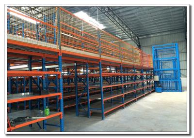 China Safety Warehouse Storage Shelves Lrack Supported Mezzanine Corrosion Protection for sale
