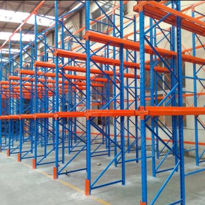 China Coating Finish Q235B Steel 2000KGS Drive In And Drive Through Racking for sale