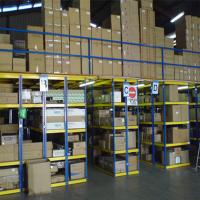 China 80*50mm Beam Q235B Warehouse Steel Mezzanine Rack 300kg/sqm for sale