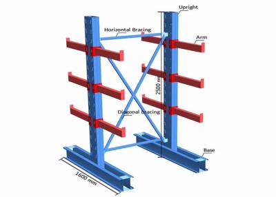 China 3000kgs/Level Q235B Steel Warehouse Storage Rack ISO9001 for sale