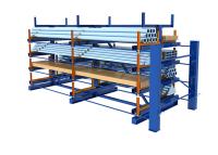 China Q235 Steel Spacesaver 4000kgs/level Roll Out Cantilever Rack SGS for sale