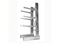 China Galvanized Q235 500kgs/Arm Double Sided Cantilever Racks SGS for sale