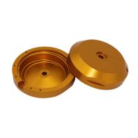 China Dark Yellow Anodized Aluminum 6061 CNC Turning Parts for sale