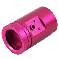 China Pink anodized CNC Machined 6061 Aluminium Turned Parts for sale