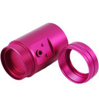 China Pink anodized CNC Machined 6061 Aluminium Turned Parts for sale