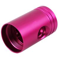 China Pink anodized CNC Machined 6061 Aluminium Turned Parts for sale
