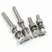 China M8 T Head 304 316 Stainless Steel Hex Bolts With Washer for sale