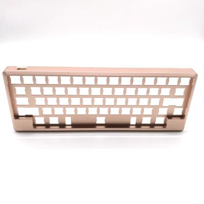China Polish Surface CNC Copper Mechanical Keyboard for sale