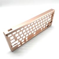 China Polish Surface CNC Copper Mechanical Keyboard for sale