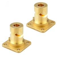 China ISO9001 Clear Color Brushed Brass CNC Turned Parts for sale