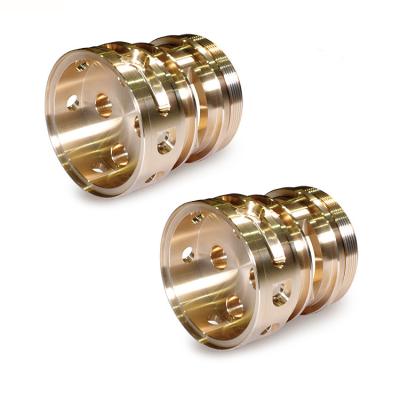 China OEM Brush Surface Turned Brass CNC Machining Parts for sale