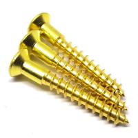 China 0.01mm Gold Plating Stainless Steel Screw Machine Parts for sale