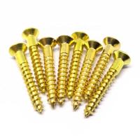 China 0.01mm Gold Plating Stainless Steel Screw Machine Parts for sale
