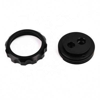 China Black Aluminum Anodized 4 Axis CNC Turning Parts for sale