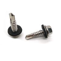 China Galvanized SS616L Hex Self Drilling Screw With Washers for sale