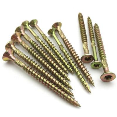 China ISO9001 Double Countersunk Head Wood Chipboard Screw Zinc Torx Drive for sale