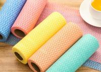 China Wavy Grain Spunlace Nonwoven Fabric Environmentally Friendly For Hand Wipes for sale