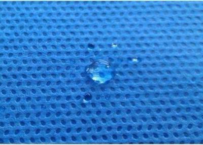 China Hydrophilic SMS Nonwoven Fabric in Blue for Disposable Protective Clothing 12-200GSM for sale