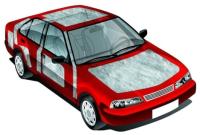 China Needle Punched Car Sound Insulation Nonwoven Shock Absorbing For Door Ceiling Trunk for sale